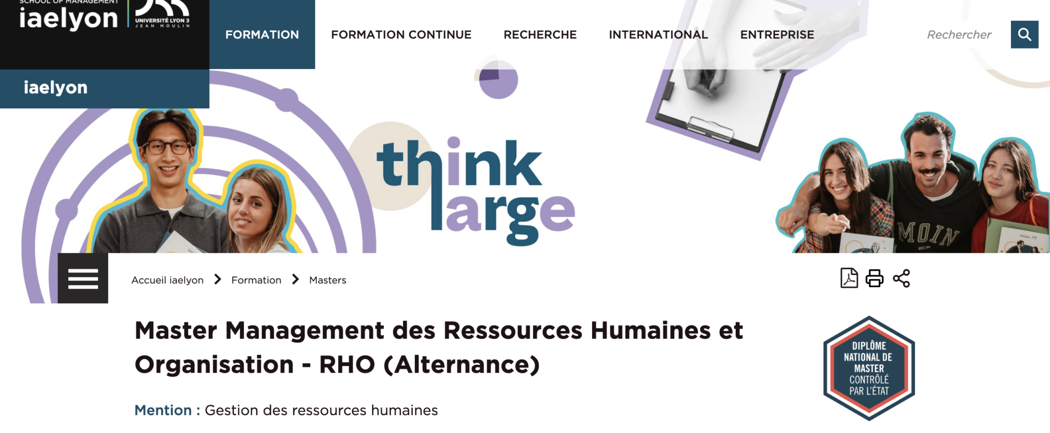 TOP 15 des meilleurs Masters RH en alternance en 2026