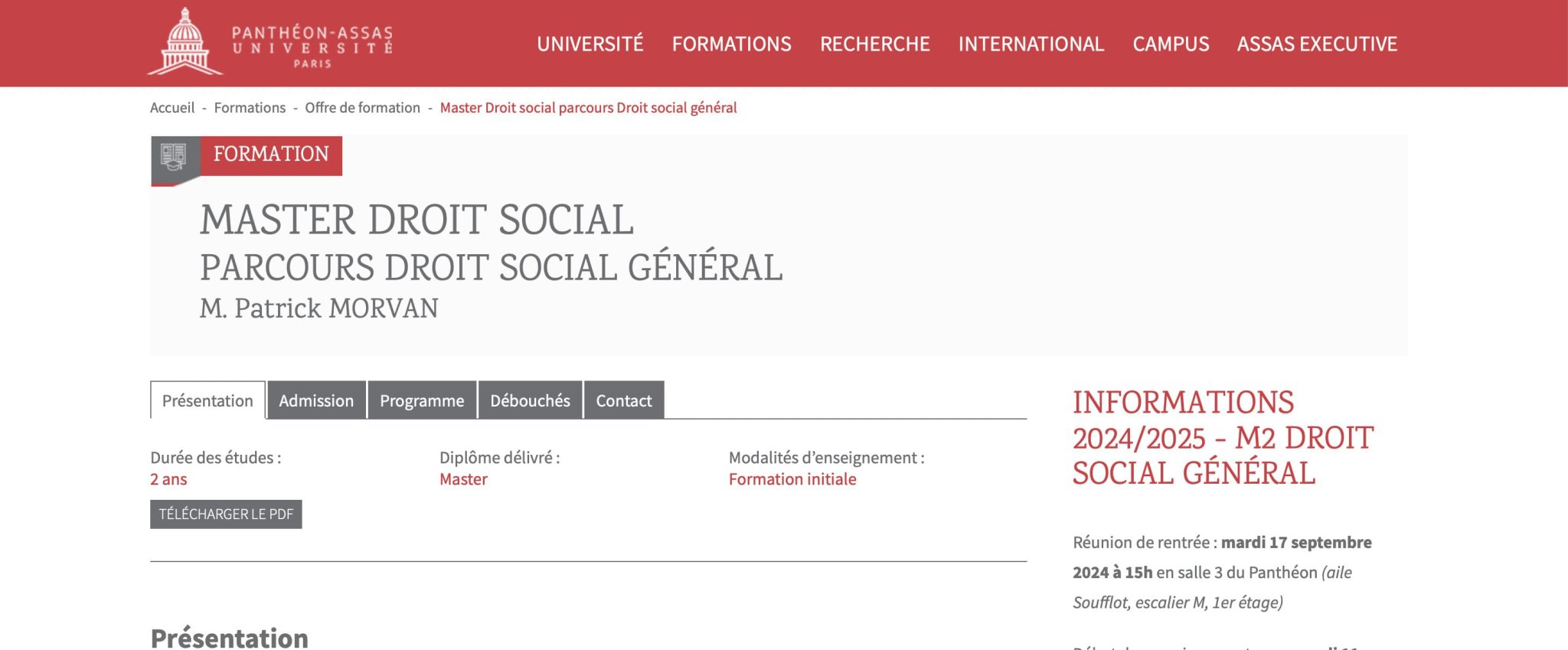 TOP 15 des formations en droit social en 2026